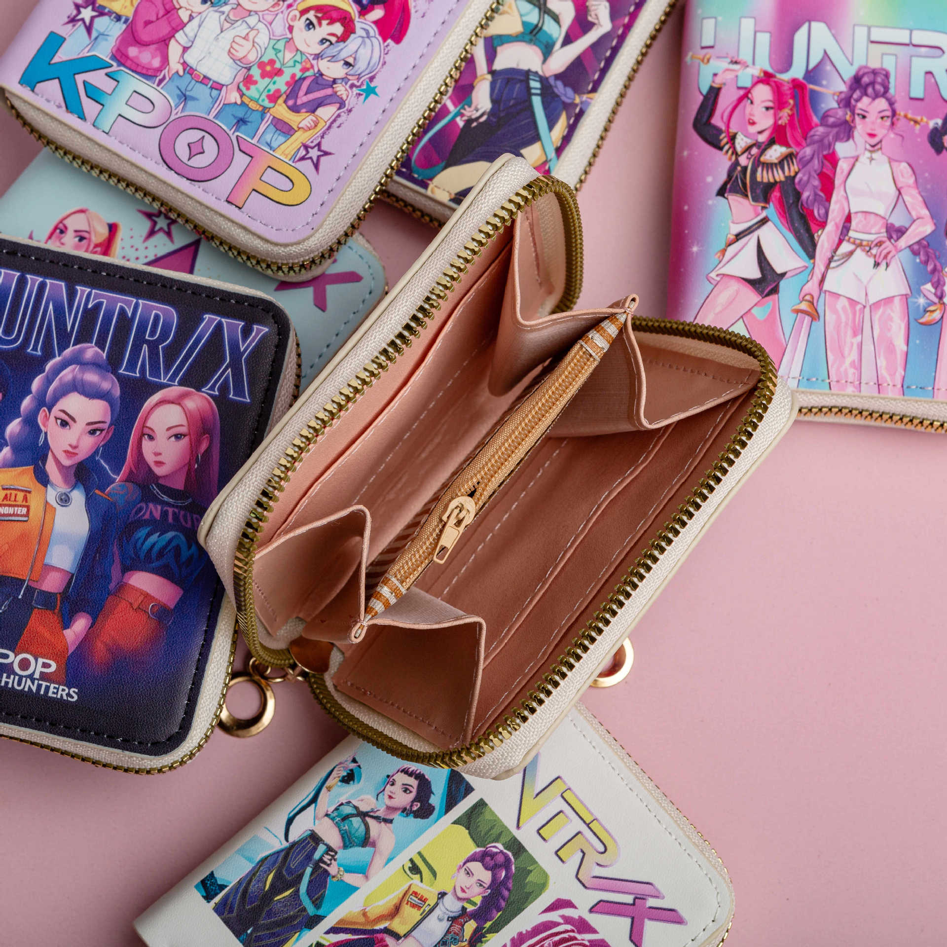 Wallet zip pocket card Huntrix Kpop demon hunters Girl coins Money Bag ...