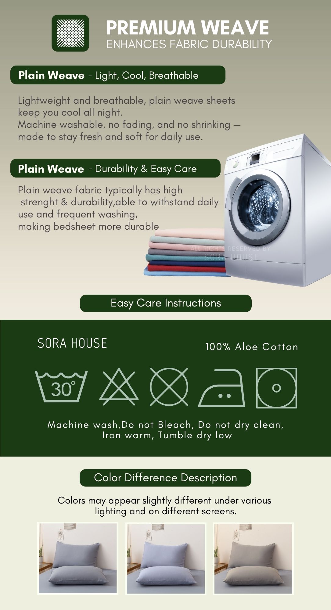 SORA PLAIN Hotel QUILT COVER Sarung Comforter Duvet Cover Sarung ...