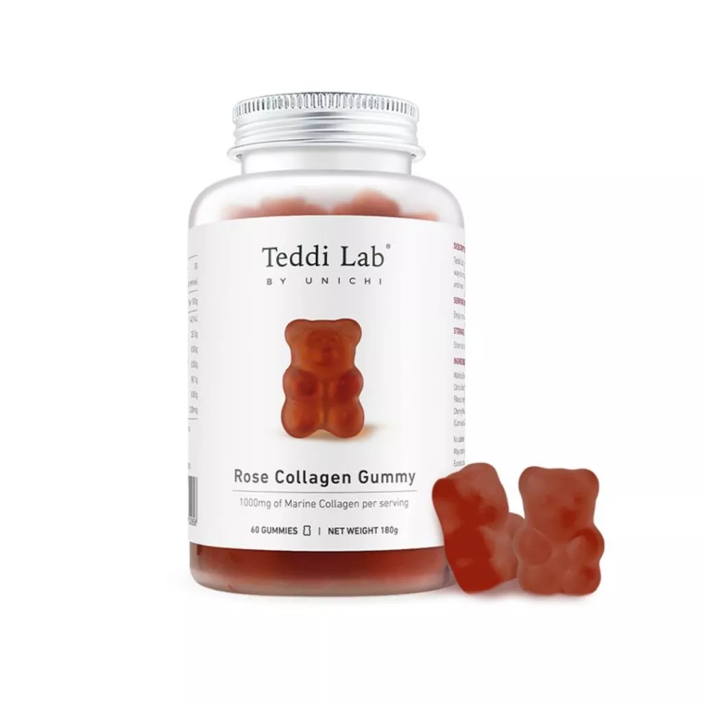 Unichi Teddi Lab Gummy - Hair Boost / Nicotinamide / Rose Collagen ...