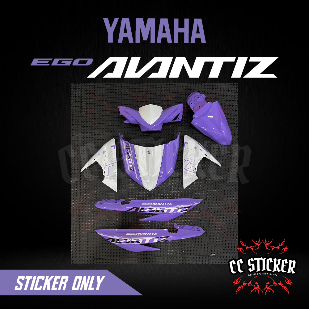 YAMAHA EGO AVANTIZ 125 | MOTOR STICKER STRIPE AEROX DESIGN CUSTOM BODY ...