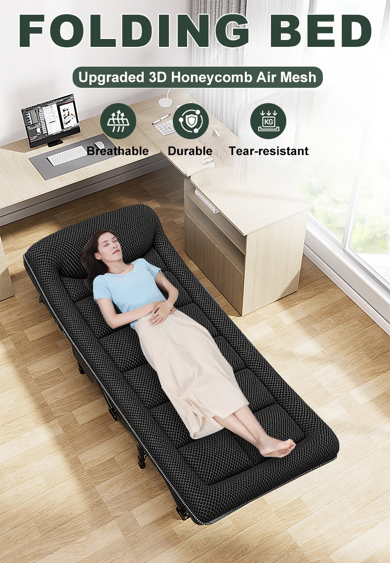 【Hot Sale】Folding Bed Katil Lipat | 3D Air Mesh Mattress, Travel ...
