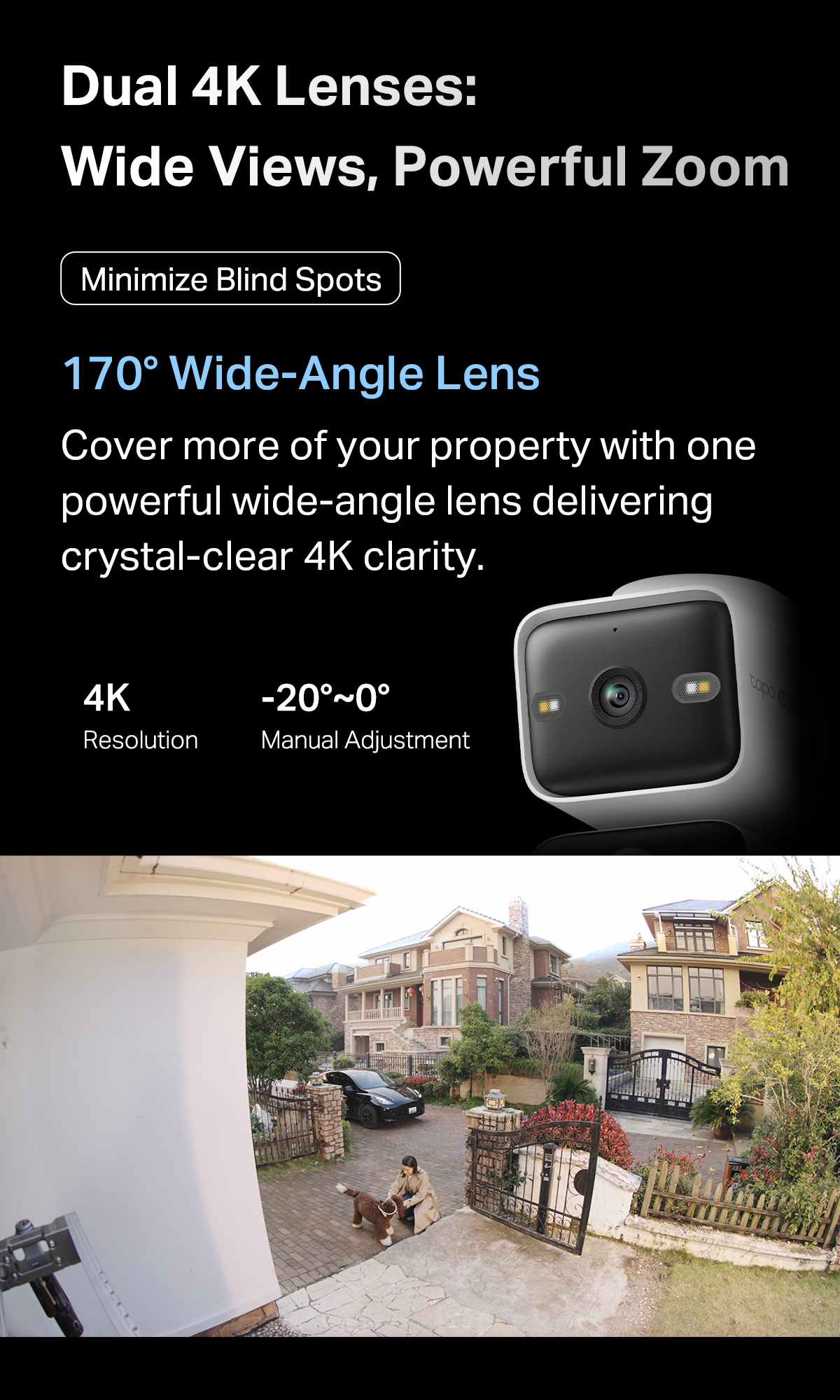 【NEW】TP-Link Tapo C575D 4K 8MP Outdoor Dual Lens 170° Ultra Wide View ...