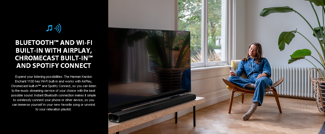 Harman Kardon Enchant 1100 Soundbar with 11 drivers, Multibeam™, True ...