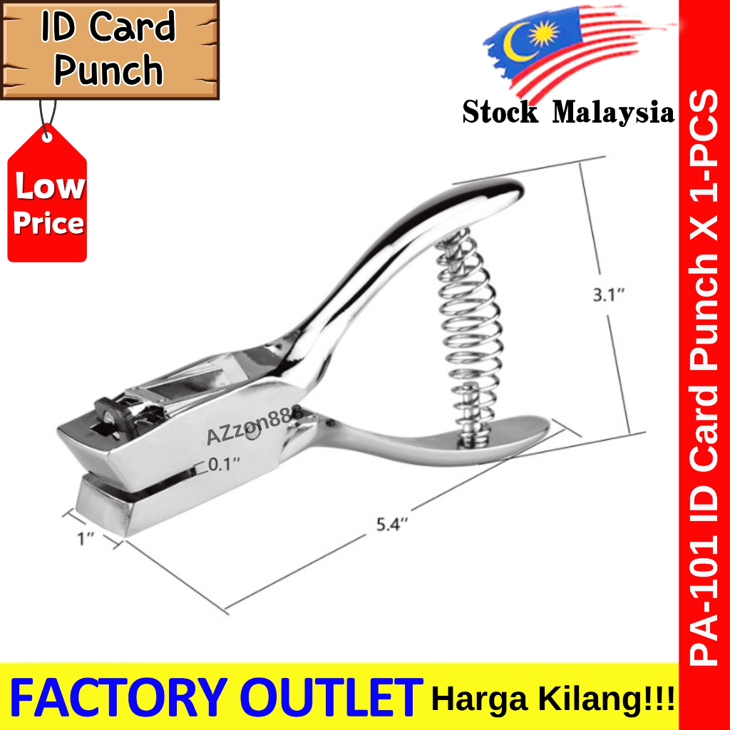 ID Card Punch / ID Card Slot Hole Punch / Tag Card Punch / Credit Card ...