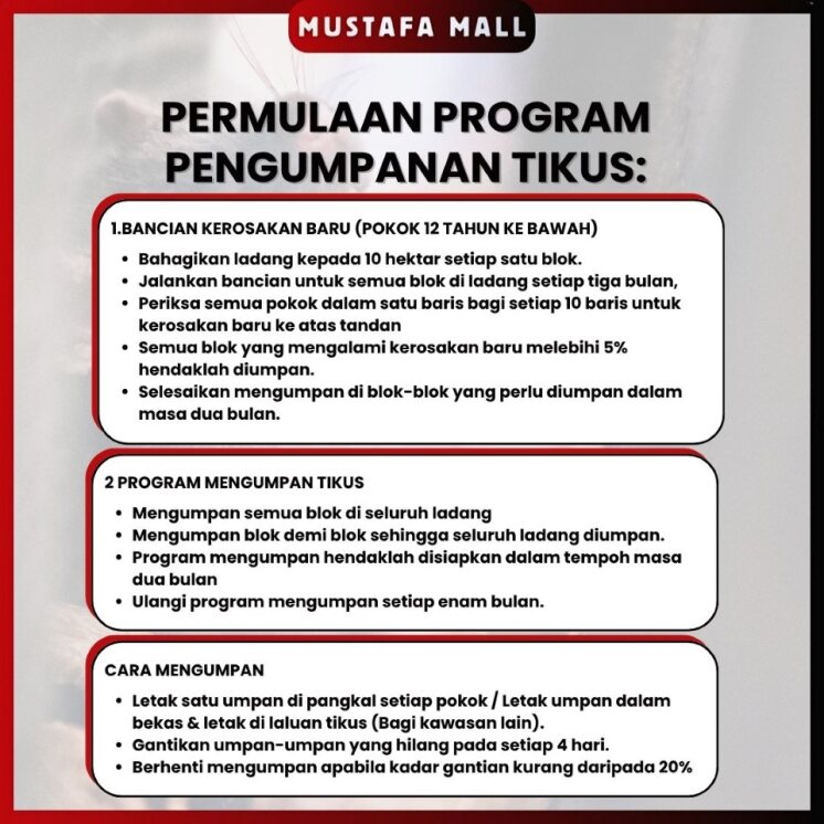 Ebor 2030 Racun Tikus Sime Darby Umpan Blok Brodifacoum 50g 250g 500g ...