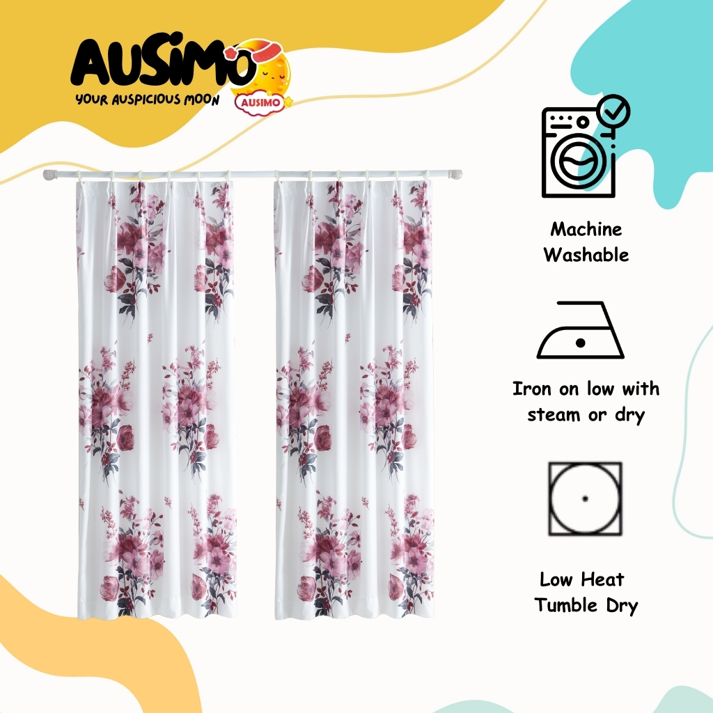 #VIRAL AUSIMO 120*220cm C116-C145 Hook & Rod Type 2 Features in 1 ...