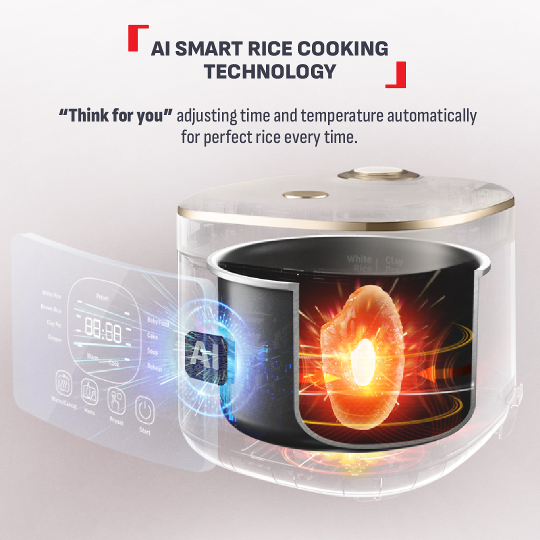 Tefal Rice Mate Mini Fuzzy Logic Rice Cooker 0.7L (RK5151) | Shopee ...