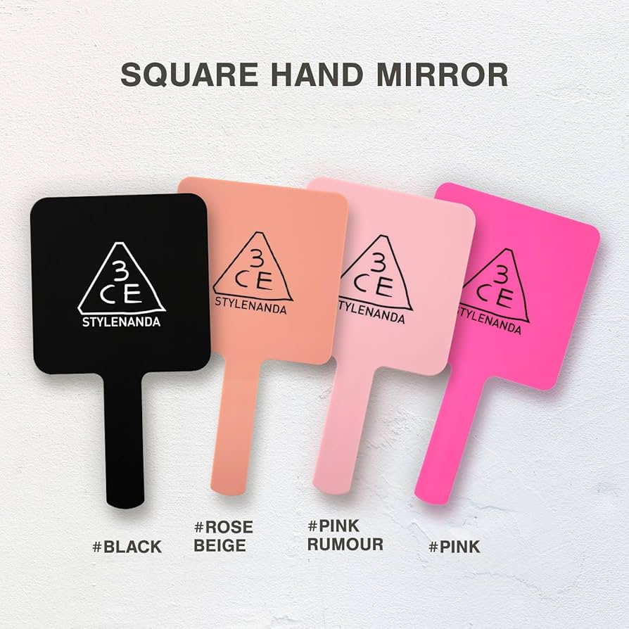 Original 3CE Square Hand Mirror Portable size | Shopee Malaysia
