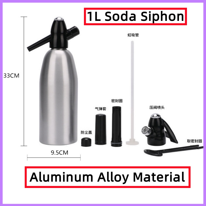 Soda Maker 1 Liter Cold Drink Carbonated Bubble Water Machine DIY ...