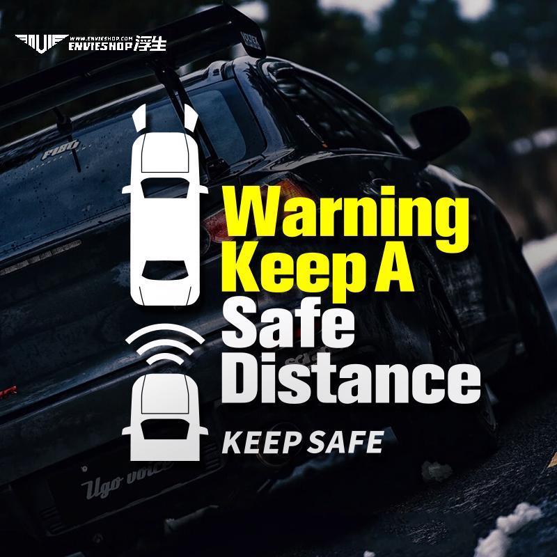 Keep Distance Keep Safe Car Sticker | Shopee Malaysia