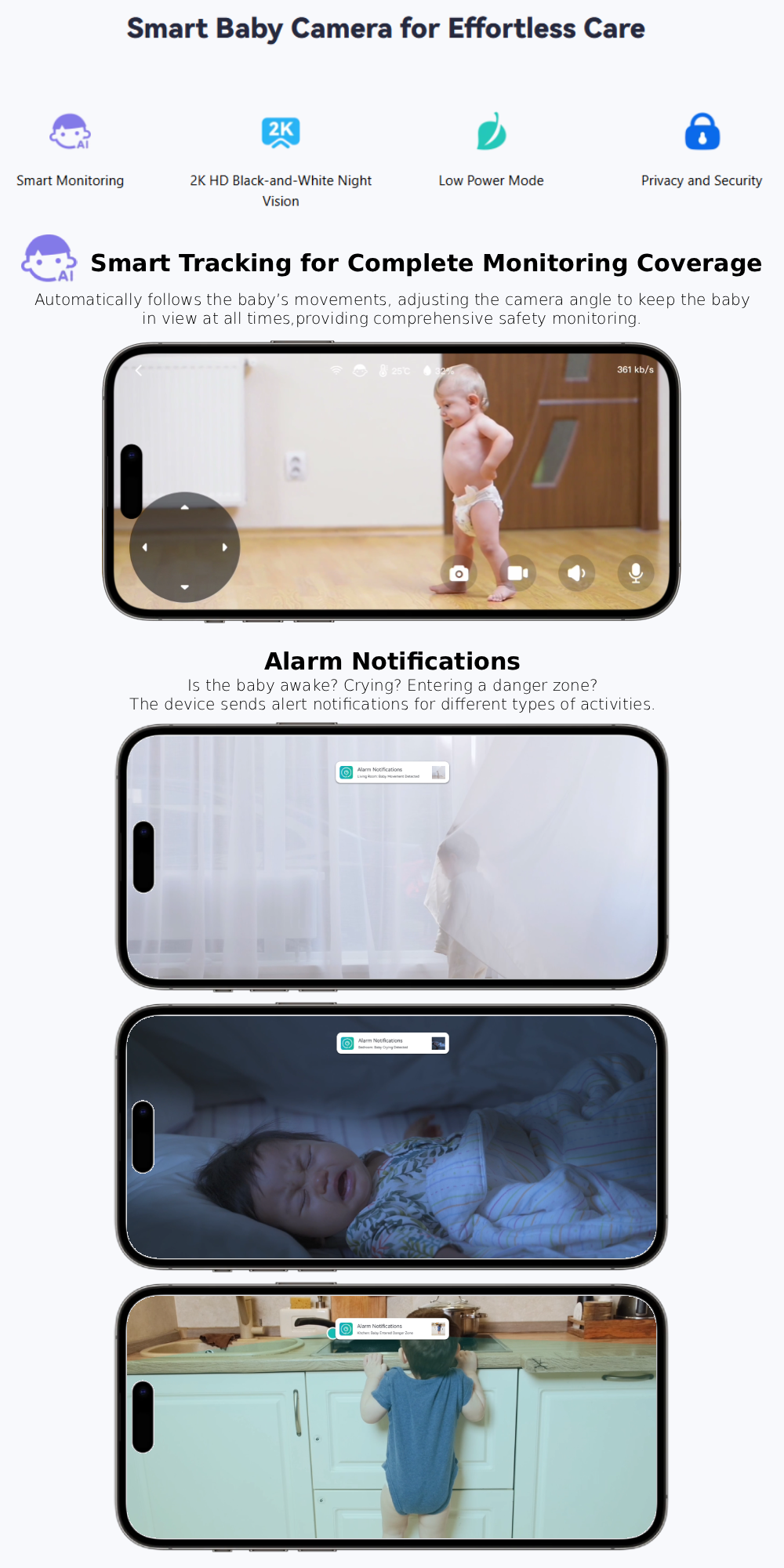 [FOC 64GB SD Card] Meari C1 3MP 2K 360° PTZ Smart Baby CCTV Camera with Screen | Shopee Malaysia