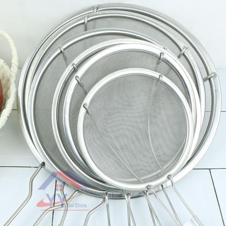 Stainless Steel Fine Mesh Strainer/ Flour Sifter/ Oil Filter Skimmer ...