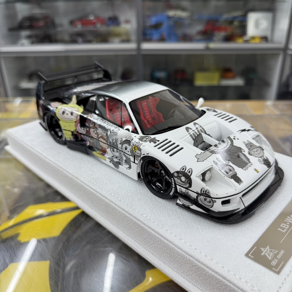 BBA Diecast 1:18 Scale Ferrari F40 LBWK Labubu Limited Edition 40 Unit ...