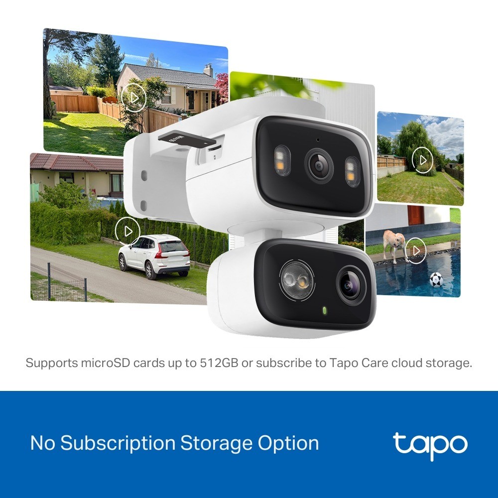 TP-Link Tapo C246D 3MP Dual Lens Indoor and Outdoor Wifi Security ...