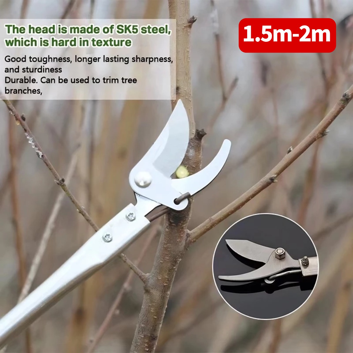 Red Hair Dan Fruit Picking Tool Pruning Scissors 1.8-3Meters ...