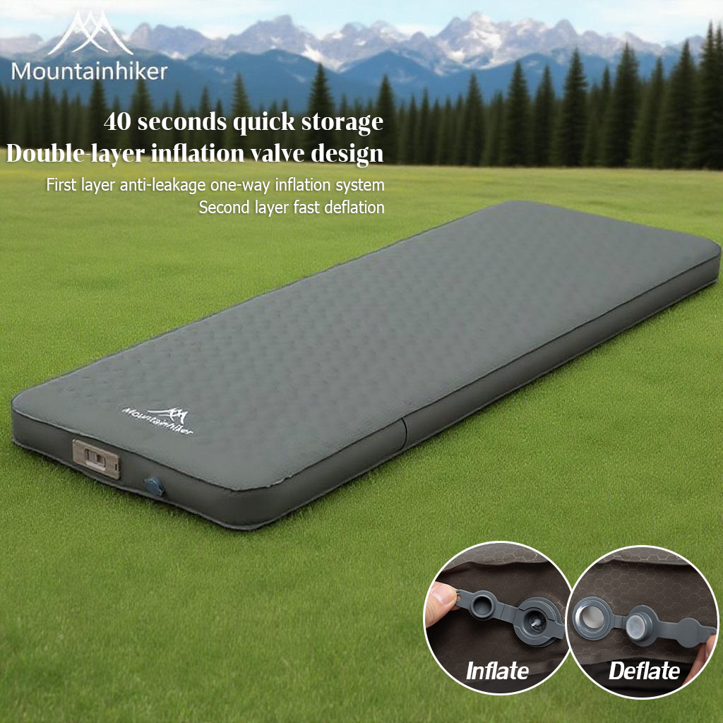 MOUNTAINHIKER Tilam angin Built-in Air Pump Inflatable 3D Sponge ...
