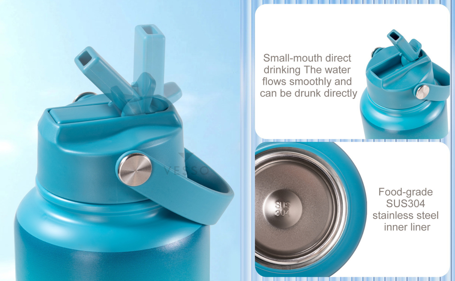 ListonX x VESSO 1000ml Nature Soul Tumbler | Premium SUS304 Stainless ...