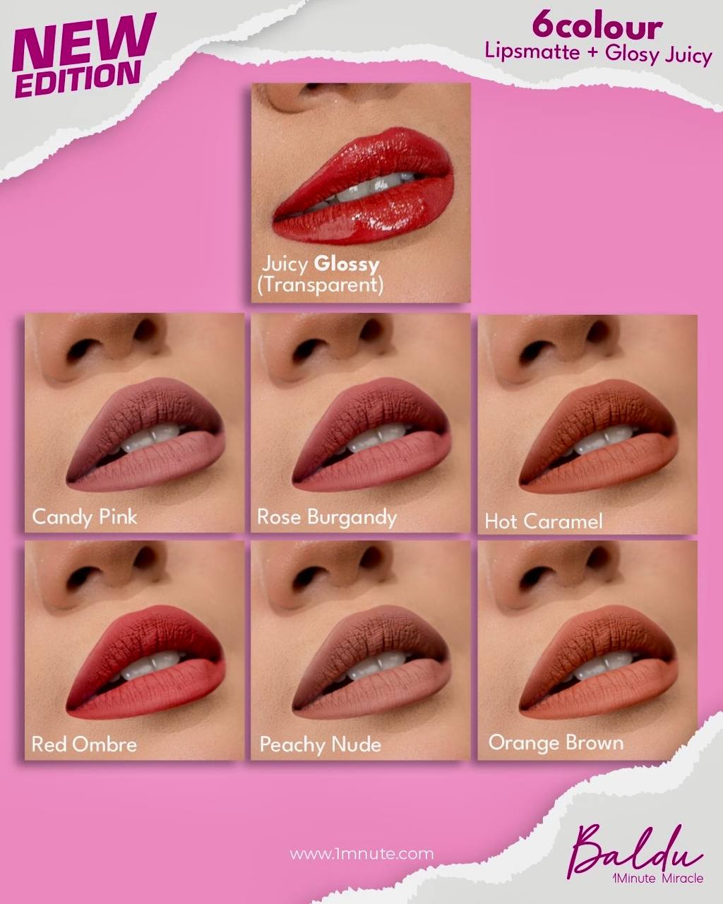 BALDU LIPS V2 NEW EDITION By 1Minute Miracle | Shopee Malaysia