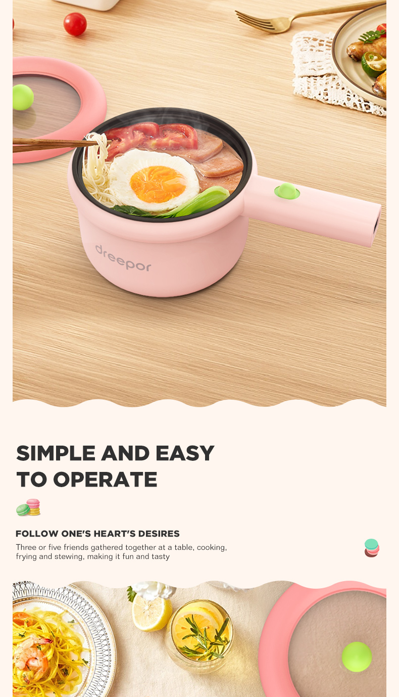 Dreepor Periuk Nasi Mini Periuk Masak 2L Periuk Tidak Melekat Frying ...