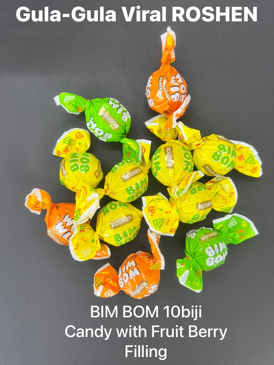 GULA-GULA VIRAL ROSHEN / VIRAL CANDY ROSHEN 10BIJI CRAZY BEE , PEPPINEZ ...