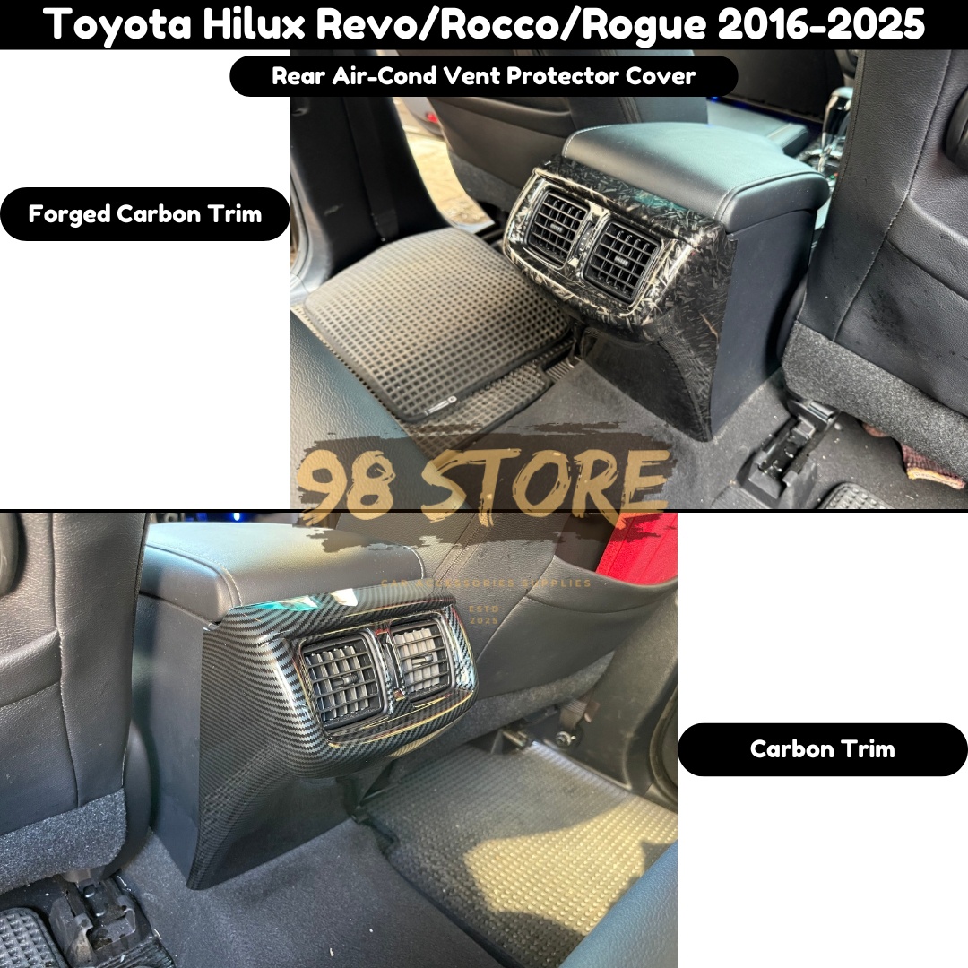 TOYOTA HILUX REVO/ROCCO/ROGUE 2015-2025 FORGED CARBON TRIM&CARBON TRIM ...