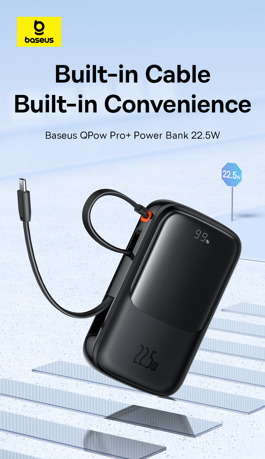 【CCC Certified】Baseus 3C Qpow Pro+ Type-C Digital Display Fast Charge ...