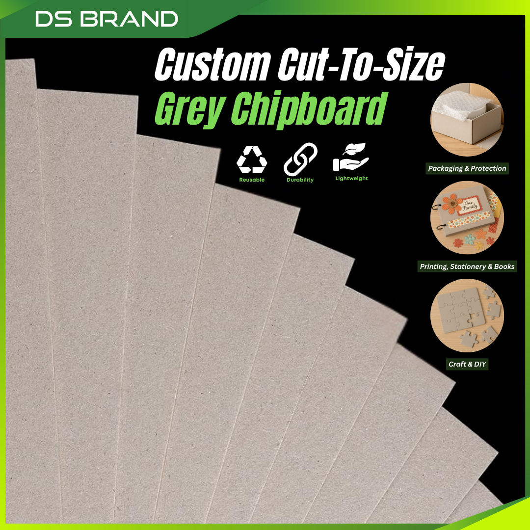 Kadbod Tebal Custom Cut-To-Size / DIY Grey ChipBoard / Hard Card Board ...