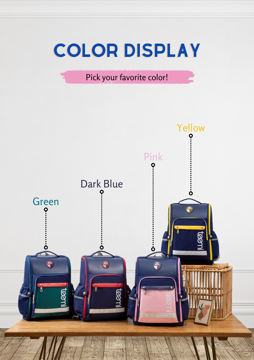 TEEMI PRIME Starrex 39cm Umur 9-12 Beg Sekolah Rendah Kids Orthopedic ...
