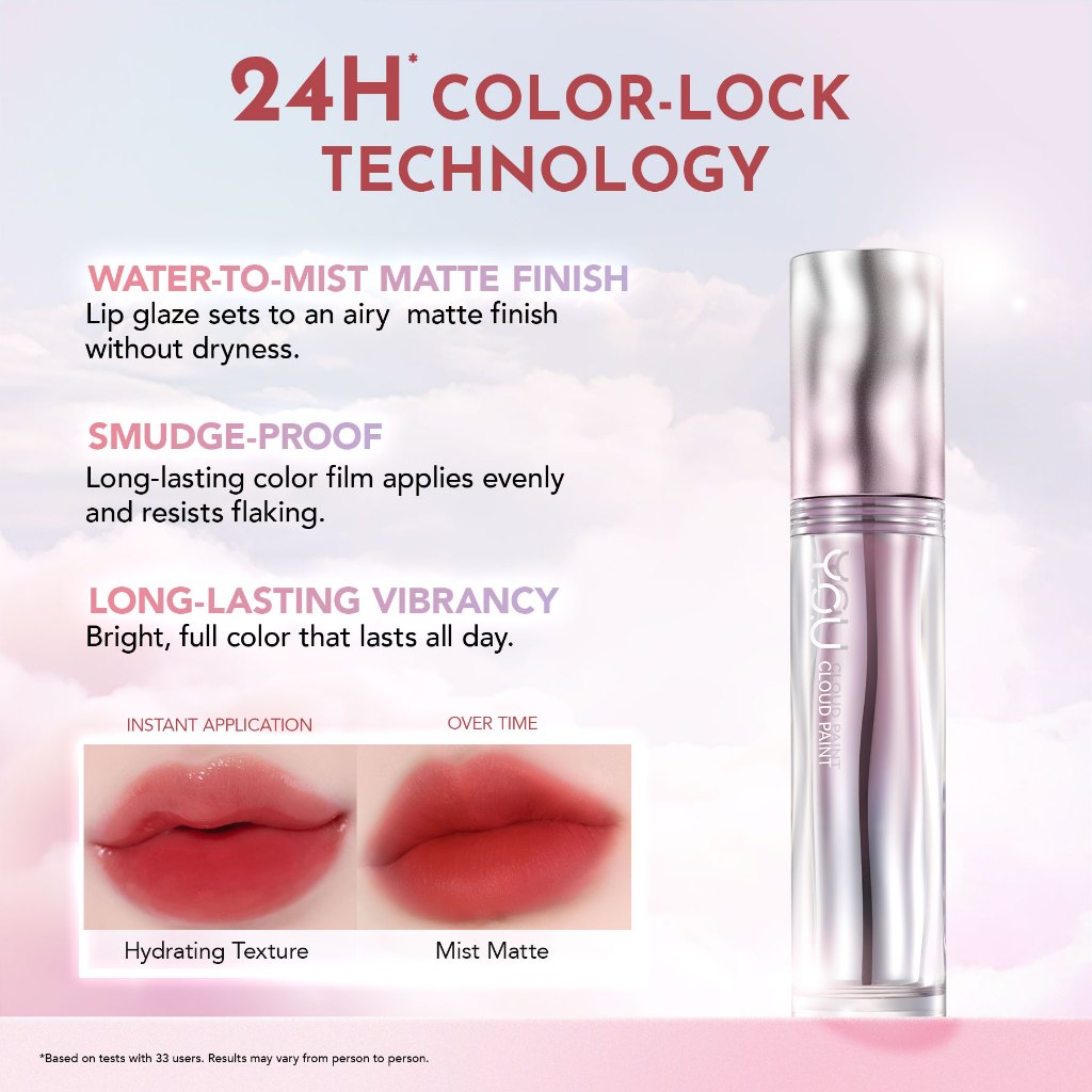 [Cloud Paint Family] YOU Cloud Paint Matte Lasting Lip Cream | Glassy ...