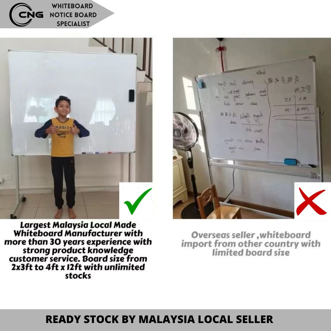 CNG papan putih magnetic kaki beroda /whiteboard magnetic with stand ...