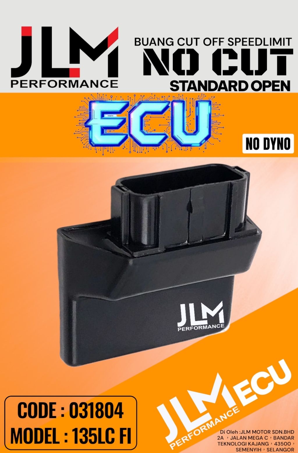 JLM NO CUT OFF RACING ECU RACING Y15 Y15ZR V1 V2 Y16 Y16ZR 135LC FI ...