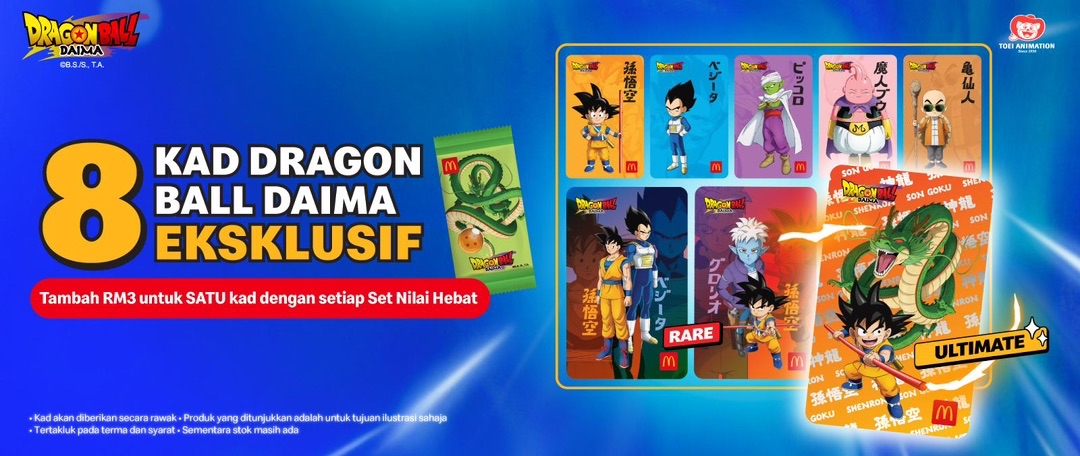 TOEI Animation Dragon Ball DAIMA Card Collection From McDelivery ...