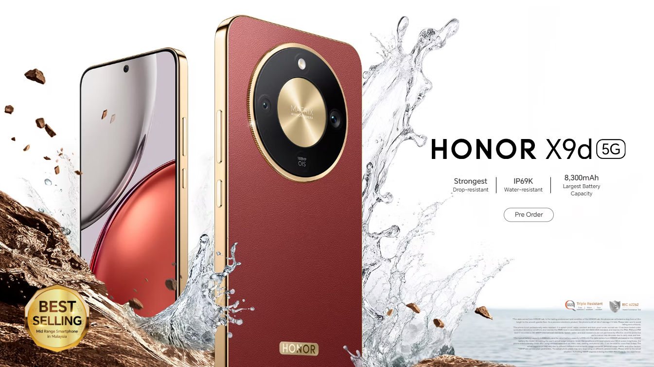 [ NEW ]HONOR X9d 12+256/512GB | Strongest Drop-resistant | IP69K Water ...