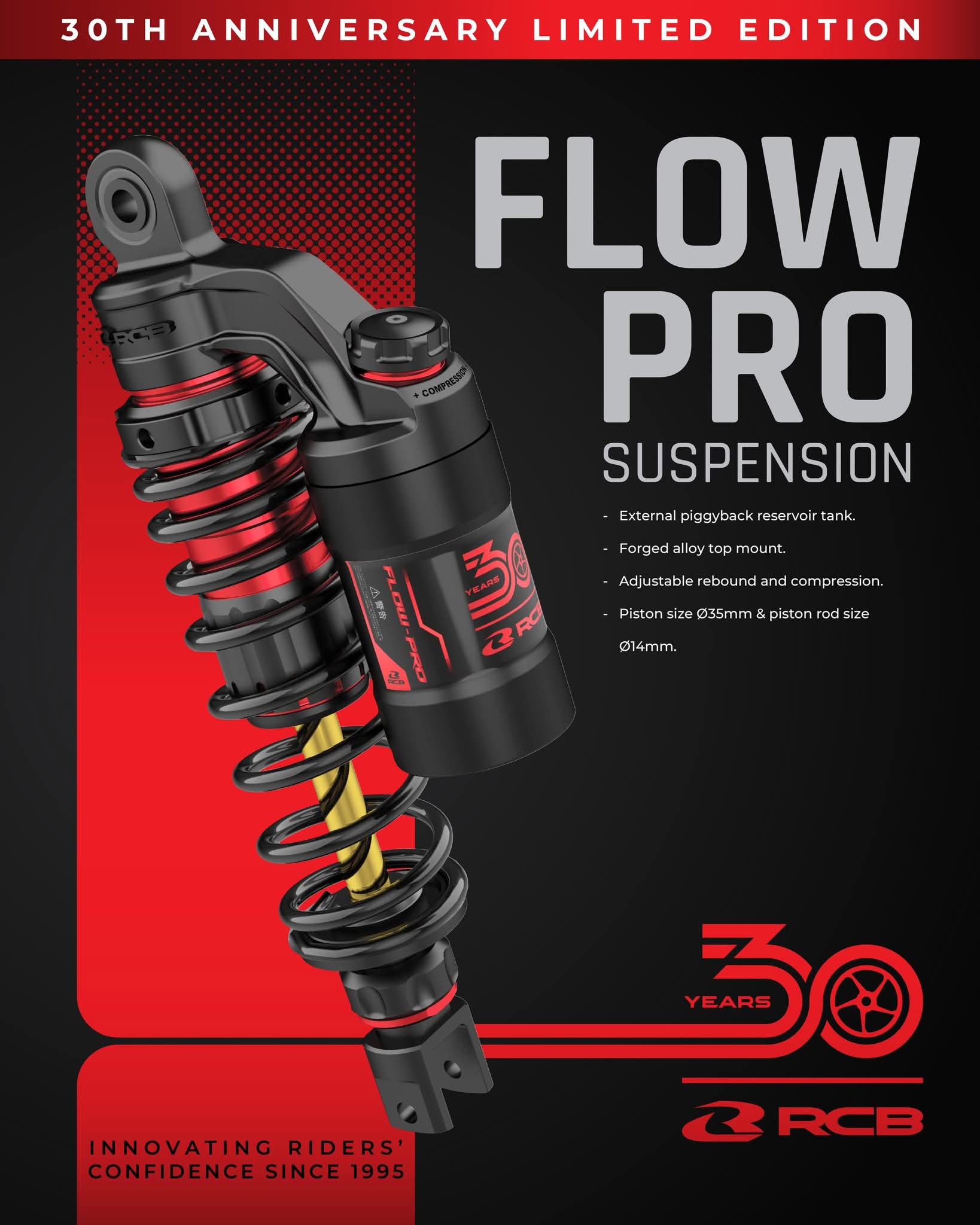 RCB ABSORBER FLOW PRO 305MM YAMAHA NVX155 RCB 30TH ANNIVERSARY LIMITED ...
