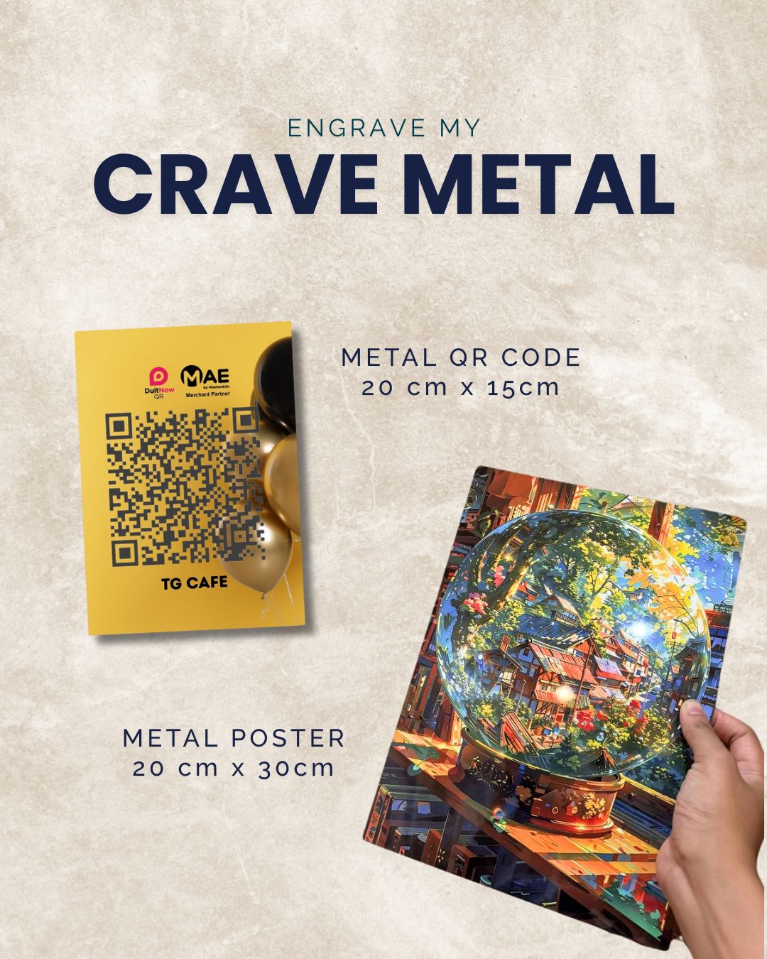 Custom Magnetic Metal QR code display stand for booth and wall | Shopee ...