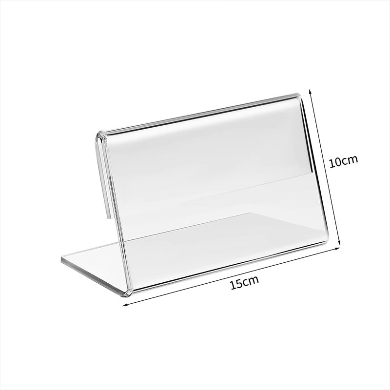 10pcs L-shaped Acrylic Card Holder/Instruction Holder/Price Tag Label ...