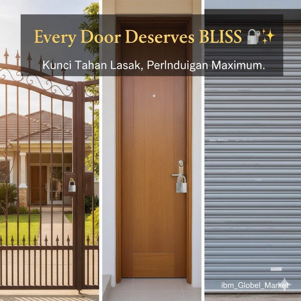 🔐 14 Design Heavy Duty Brass Padlock Kunci Pagar Rumah Anti Karat High ...