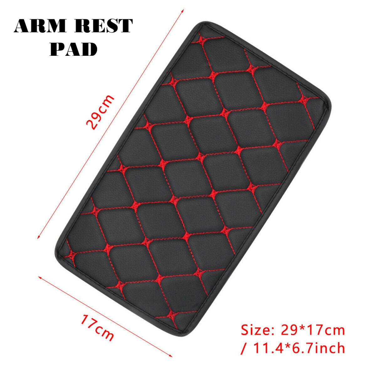 Car Armrest Cushion Foam Pad Arm Rest Seat Storage Box Organizer ...