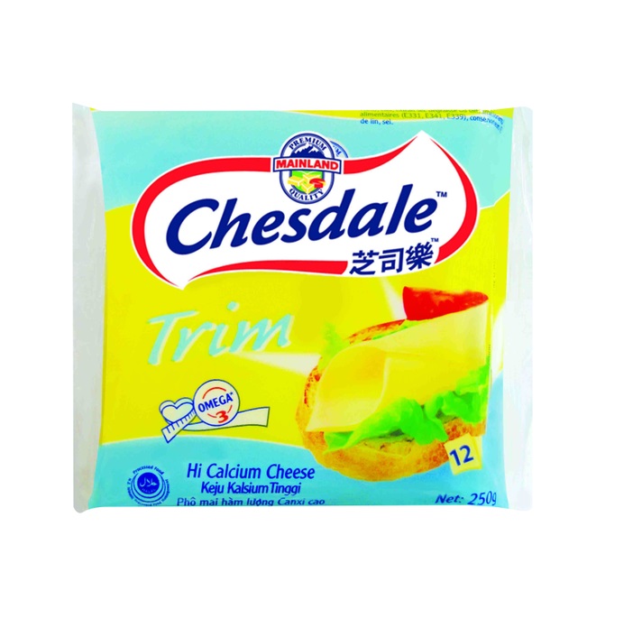 Chesdale Premium Quality Rich In Calcium Trim Omega 3 Cheese 12 Slices ...