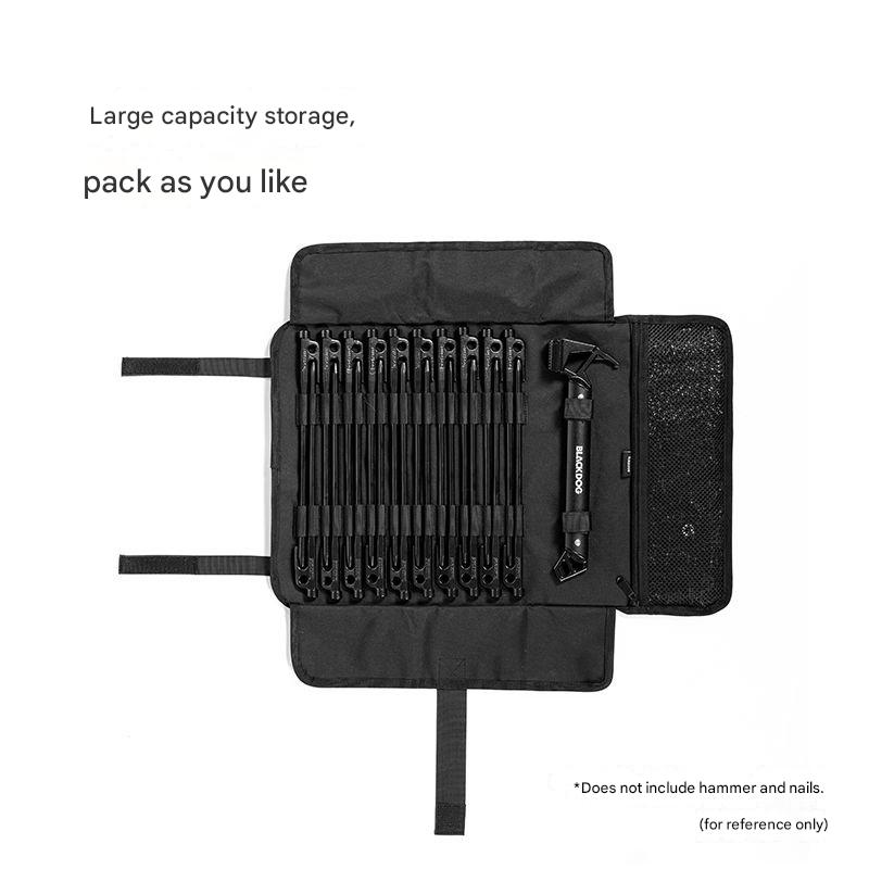 BLACKDOG Tent Peg Bag Camping Outdoor Accessories Hammer Nail Storage ...