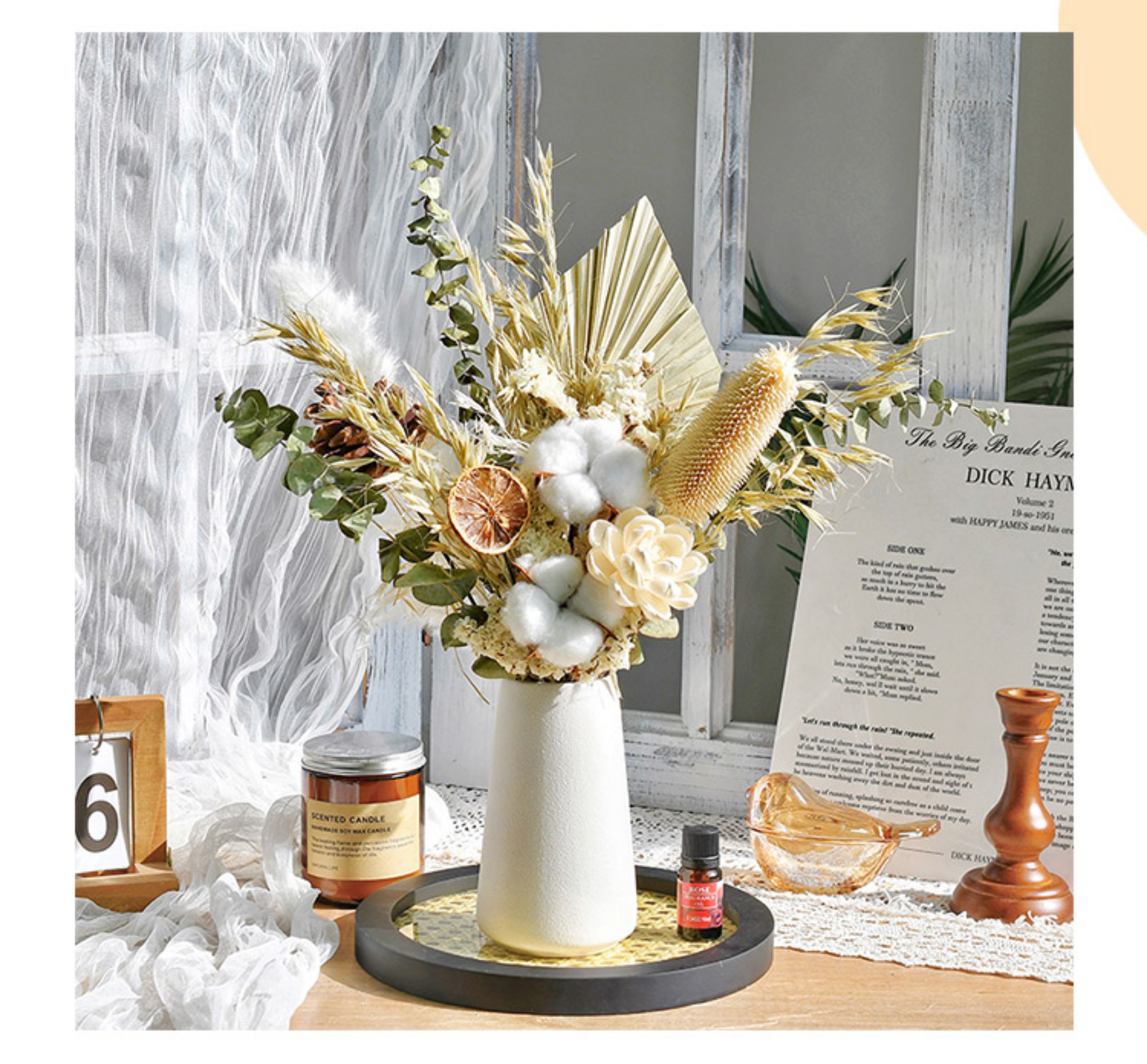 Natural Dried Pampas Grass Bohemian Home Decor Bouquet Dried Reed ...