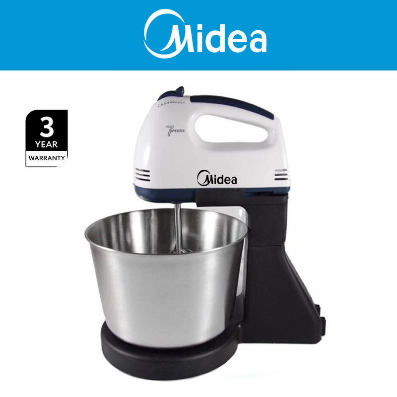 Midea Stand Mixer 7 Speed Stainless Steel Bowl Mixing Baking Cooking ...