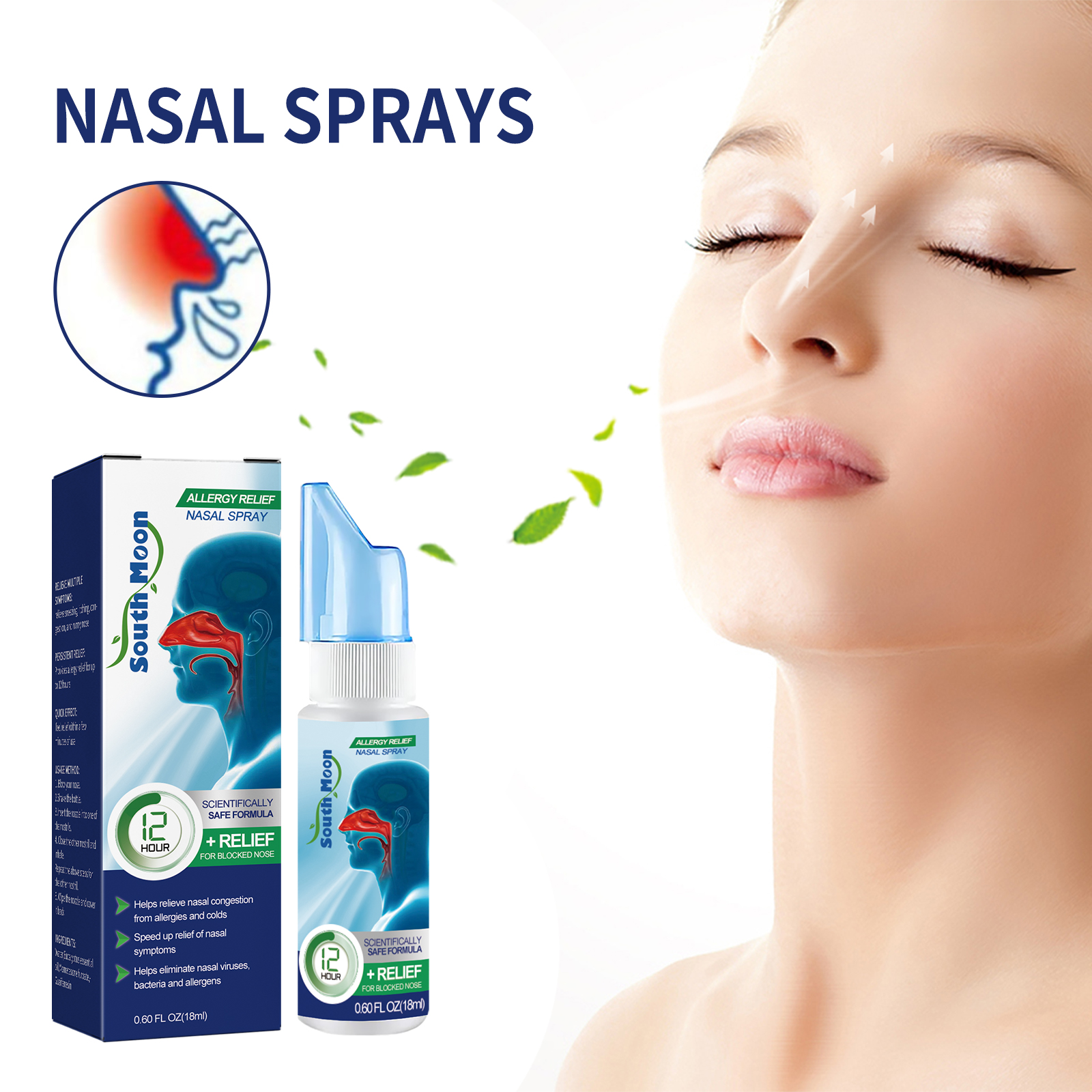 Allergy Relief Nasal Spray 18ml Allergy Relief Nasal Spray Sinus Fast ...