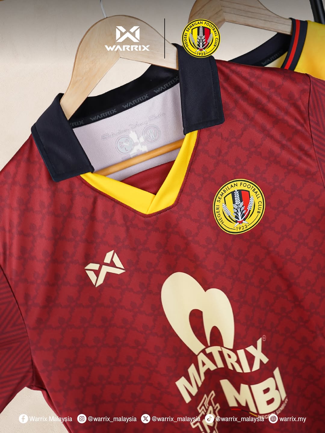 WARRIX NSFC Home Jersey 25/26 Shirt Negeri Sembilan Football Club ...