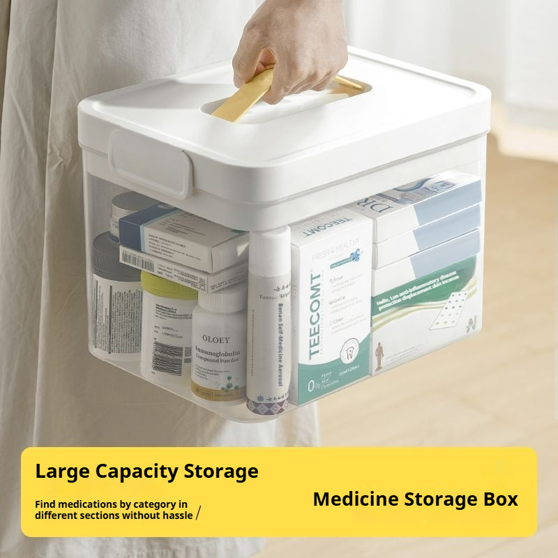 HomeAce Medicine box large capacity medicine box household regular ...