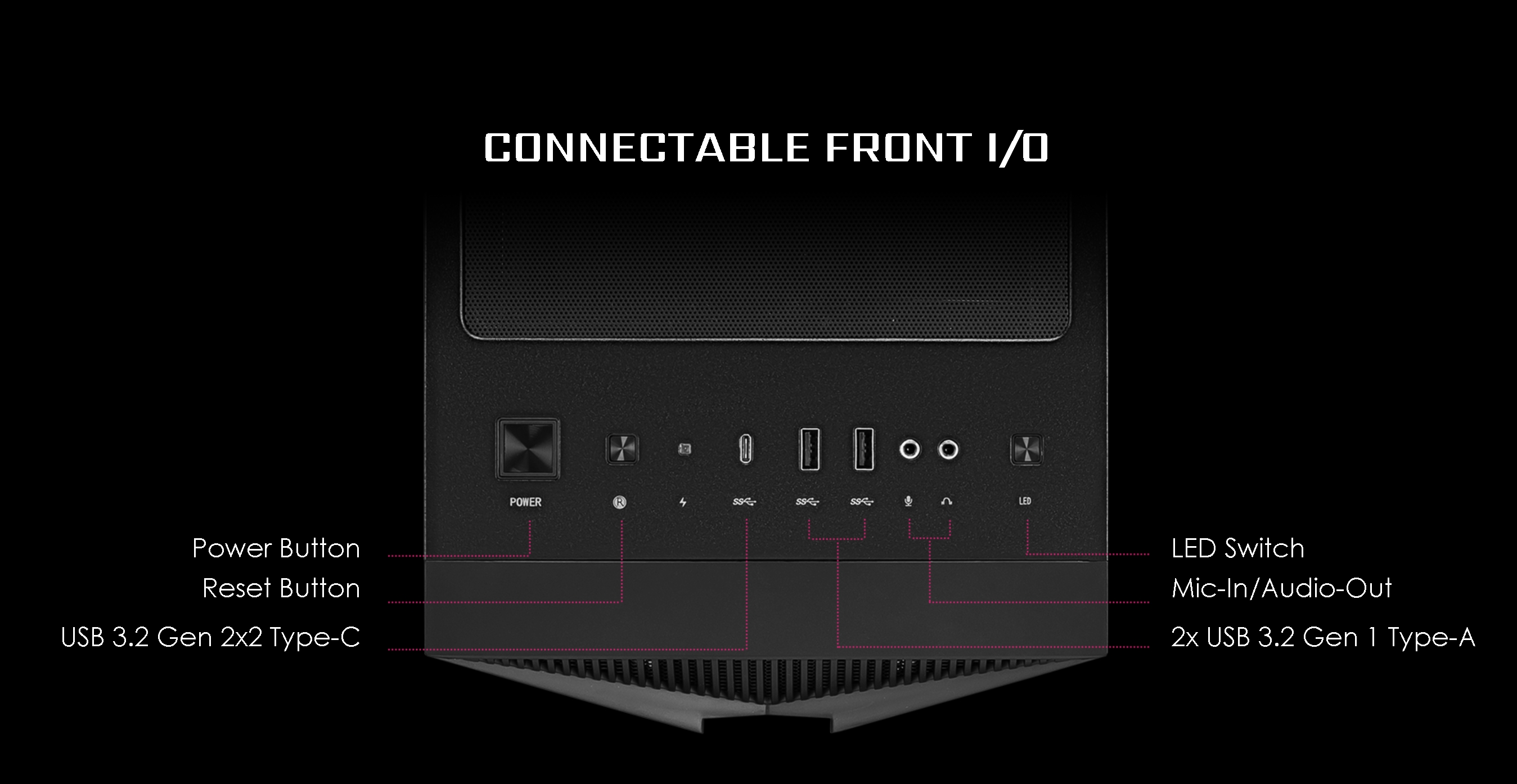 MSI MPG GUNGNIR 120R ATX Mid Tower Gaming Computer PC Case | Shopee ...