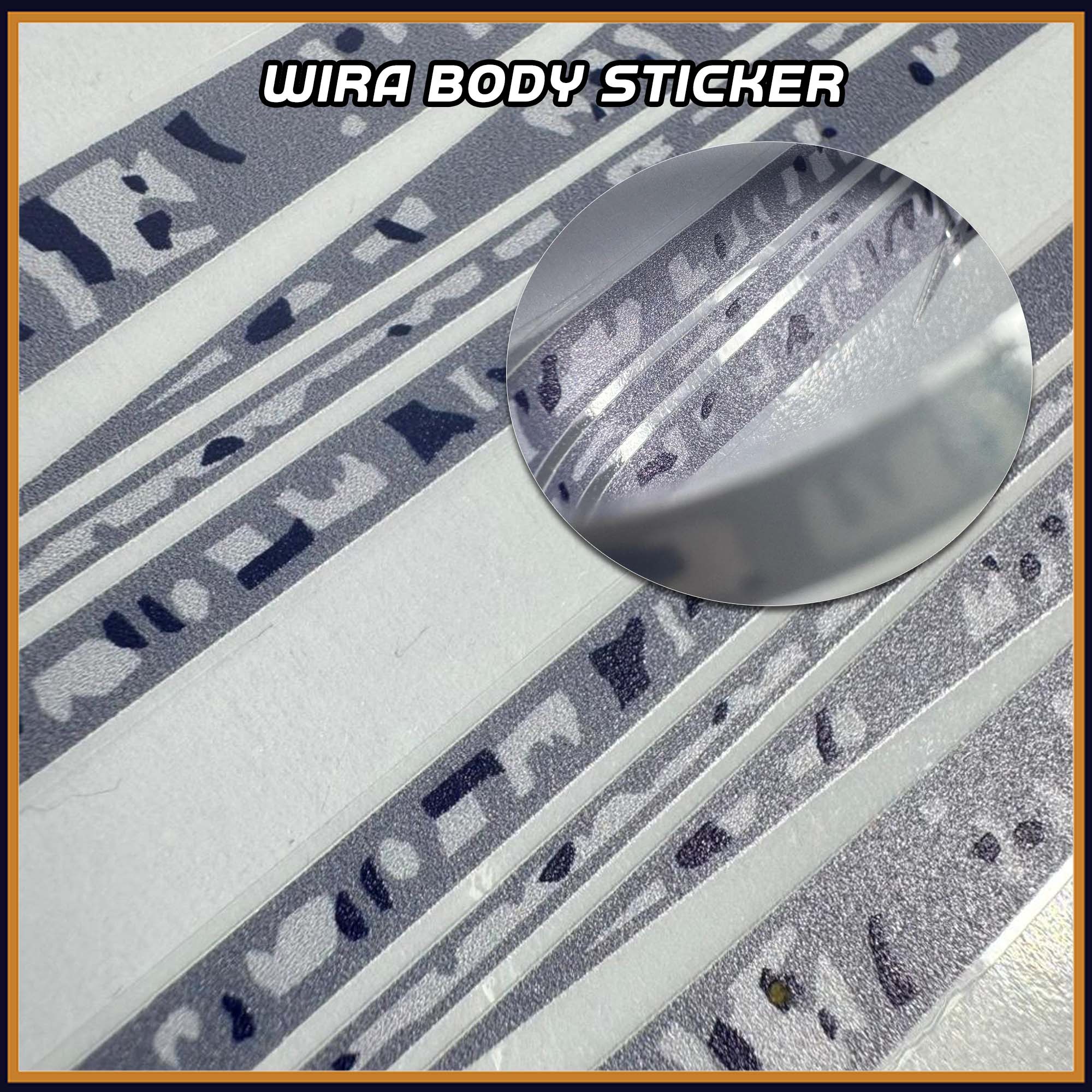 Proton Wira 10 Original Design Car Body Sticker ( 1 Set 2 Pcs Left ...