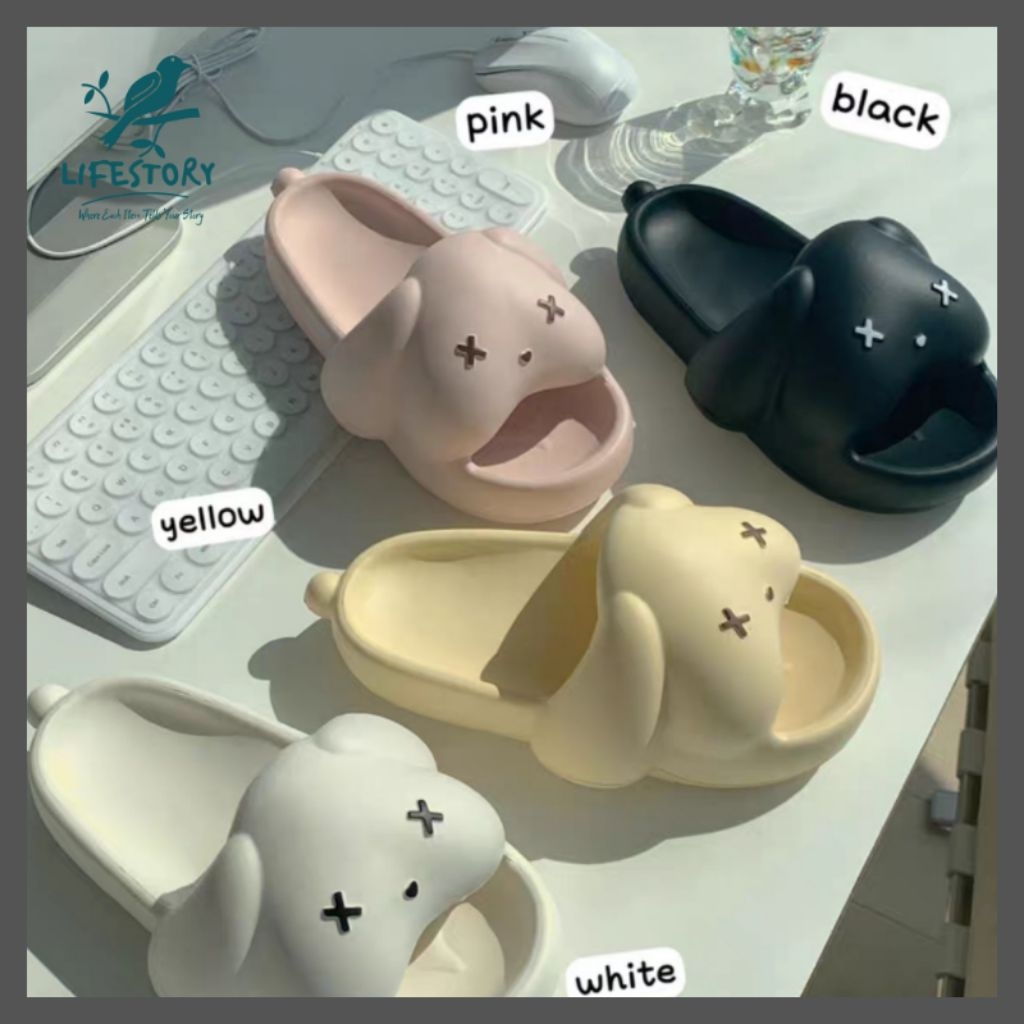 Lifestory Cute Rabbit Slipper Woman Slipper Indoor Comfy Selipar Dalam ...