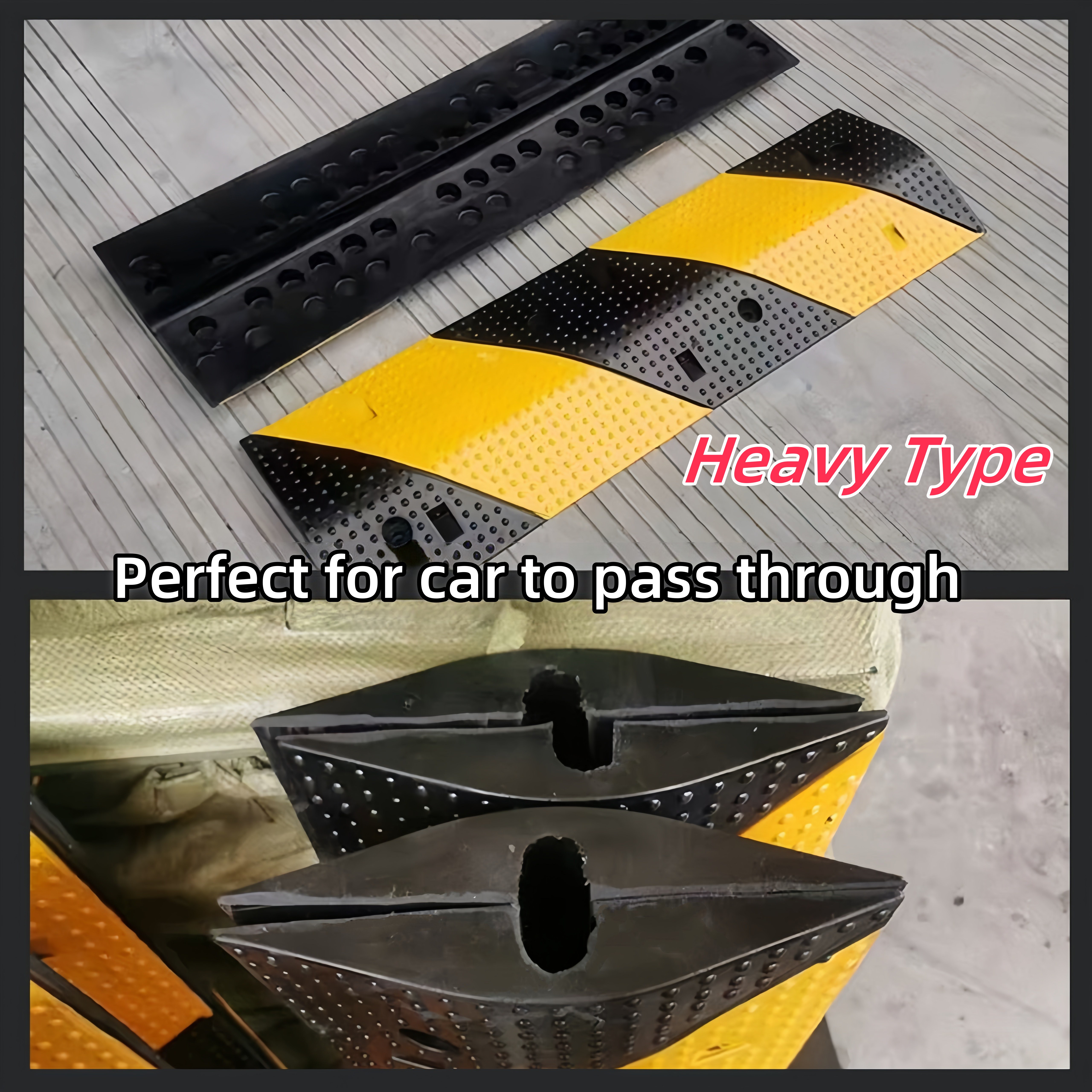 Rubber Cable Hump Speed Bump Indoor Outdoor bonggol Rubber Base&PVC ...