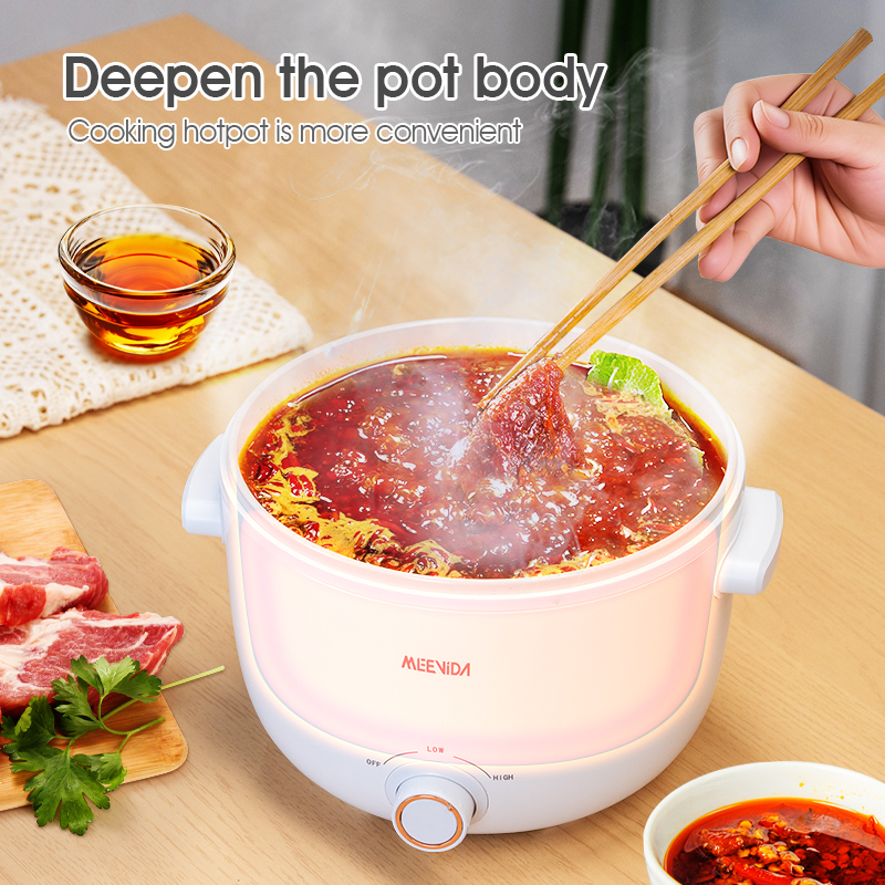MEEVIDA Upgraded 2L Multi Electric Cooker With Steamer Non-Stick ...